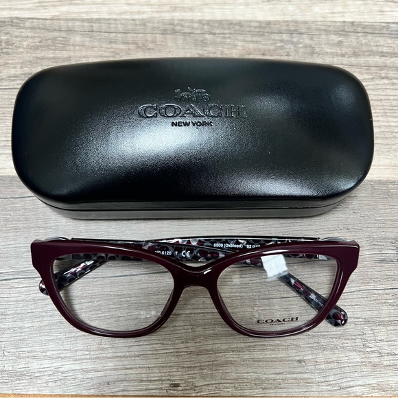 Coach | Accessories | Coach Hc62 Plastic Frame In Burgundy | Poshmark